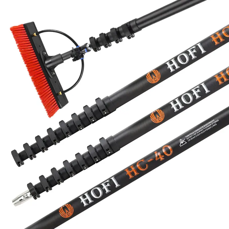 Hofi Carbon Fiber 100% Telescopic Pole Window Cleaning System With 22ft ...