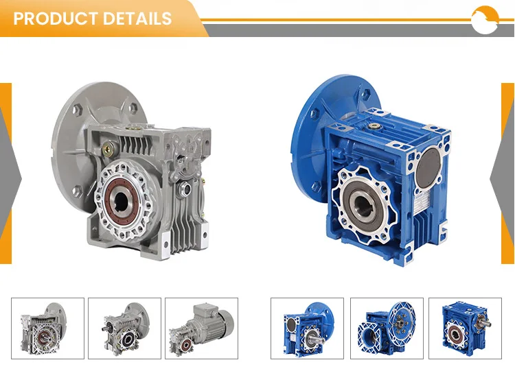 NMRV Series Aluminum Mechanical Worm Gearbox Reducer NMRV030 NMRV040 ...