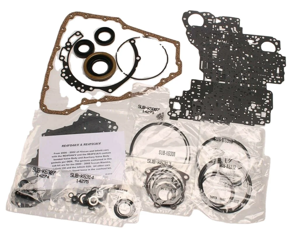 Transmission overhaul kit rebuild master Kit For NISSAN RE4F04A 4F20E ...