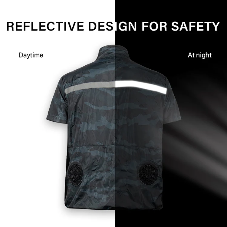 Men's Summer Smart Air Cool Clothes Outdoor Labor Protection Working ...