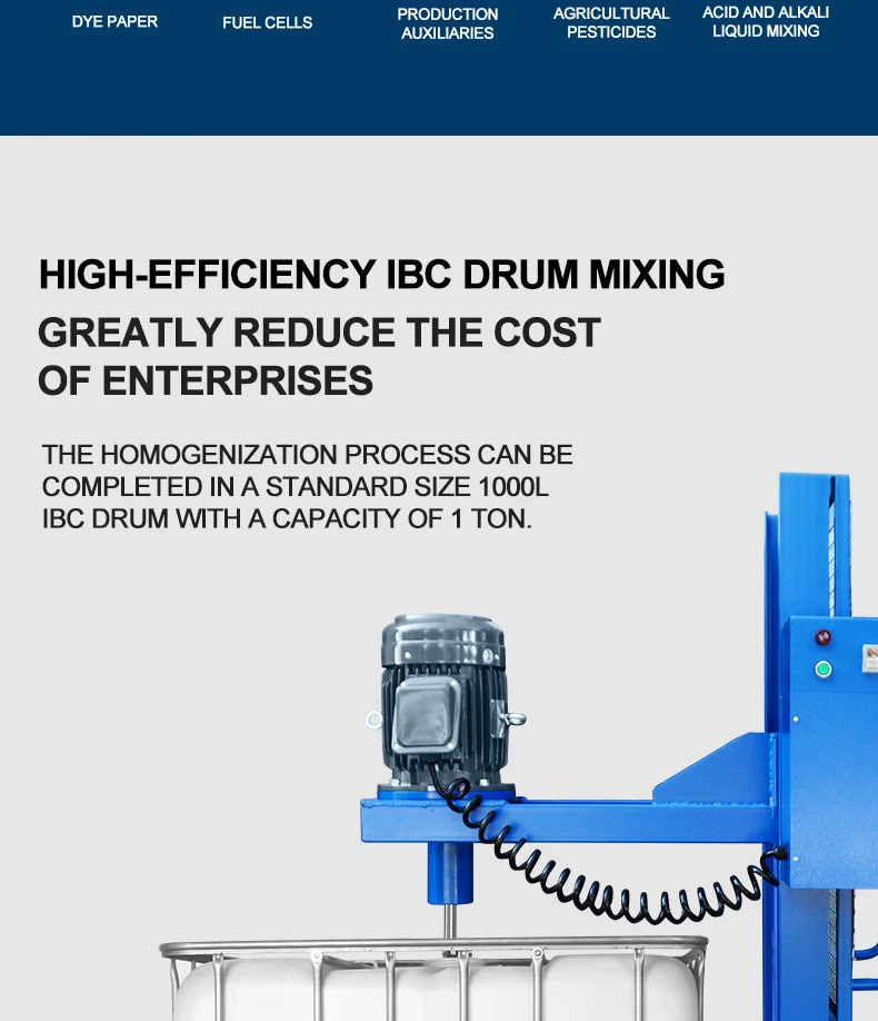 Popular 1000L IBC Agitator Mixer Ibc Explosion-proof Mixer| Alibaba.com