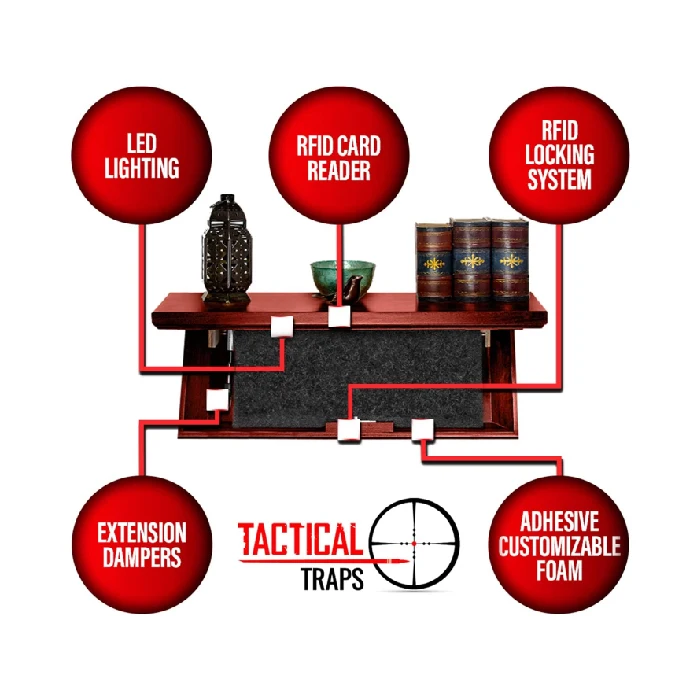 Wooden Tactical Traps Patriot 35s Compact Concealment Shelf Home Decor ...