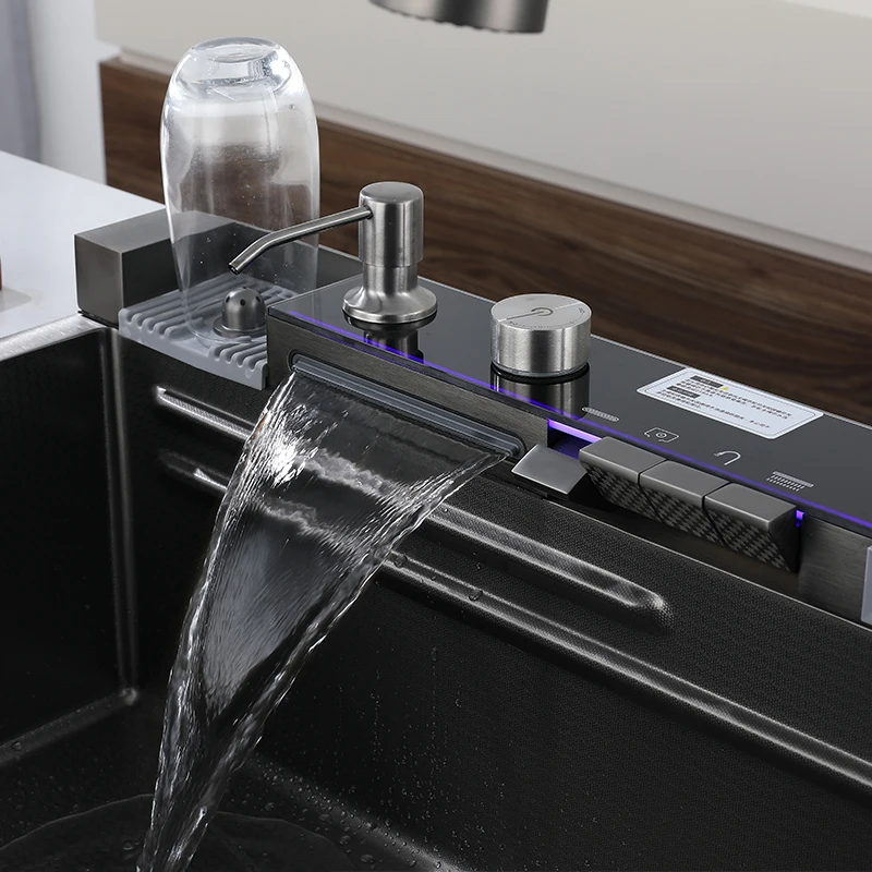 2023 New Trend Tiktok Smart Kitchen Sink With Waterfall Digital Piano ...