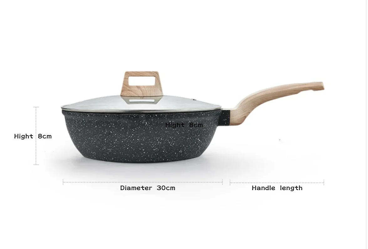 Ht Hot Sale 8 Pieces Cast Aluminum Cookware Set Pot And Pan Set Medical ...