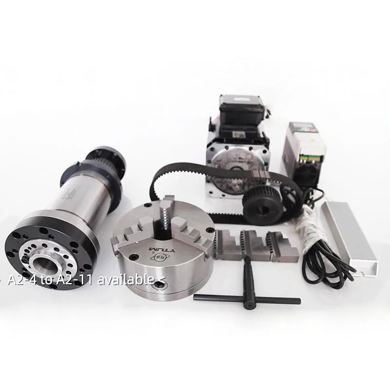 A2-5 Nose Lathe Spindle Stainless Steel Manual Lathe Spindle