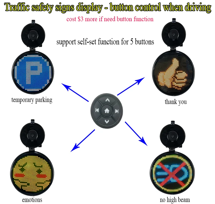 Ai Interactive Screen Rear Window Led Display For Taxi Car - Buy Car ...