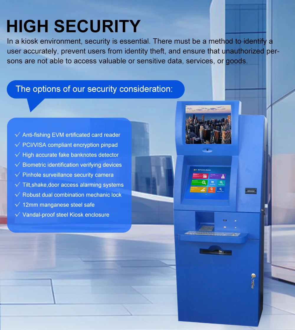 Hospital Self-Service Intelligent Terminal Kiosk Self Service Cash ...