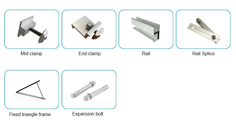 Flat Roof Solar Pv Fixed Triangle Racks Bracket Racking Mounting System ...