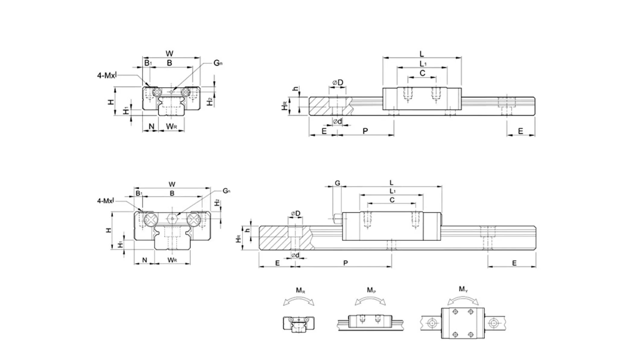 Aluminium Profile Guide Rail Linear Rail Guide Module Cnc Machine ...