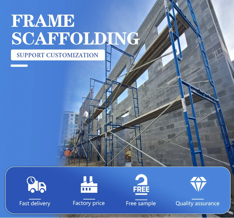 High-rise Office Building Construction Walk Through Scaffolding Andamio ...