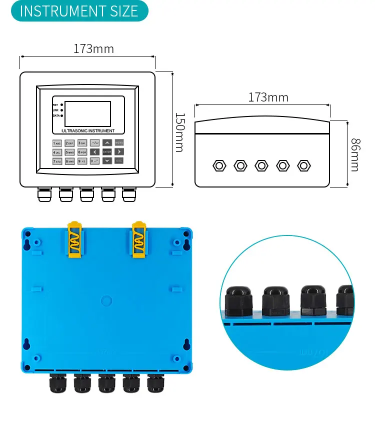 Aice Tech Portable Open Channel Flow Meter for Water Measurement