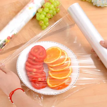 Pla Compostable Cling Wrap 100% Biodegradable Food Wrap Pbat Cling Wrap Eco-friendly Packing ...