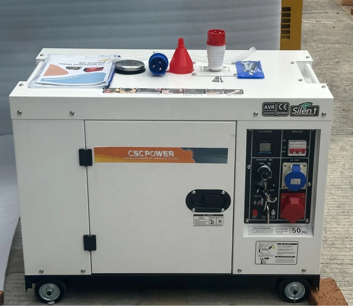 China Manufacture 10kva Super Silent Diesel Generator 10kw Generator Diesel Soundproof Ats ...
