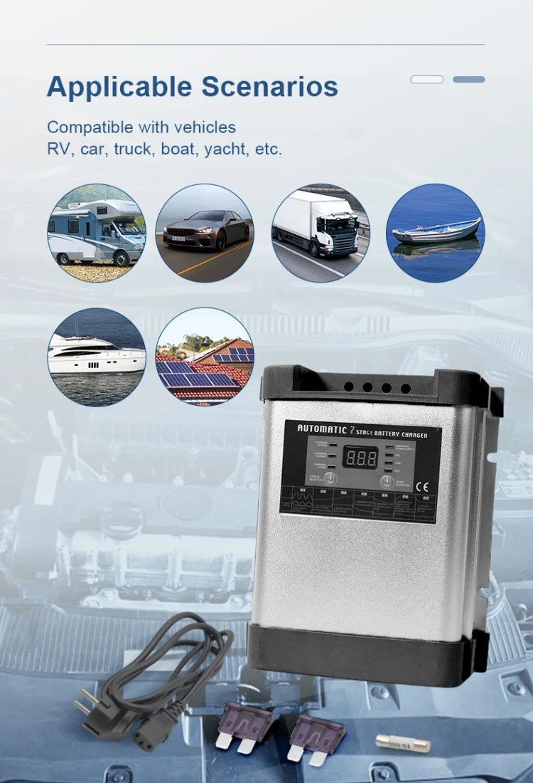 Mjoo Smart Battery Charger 24v 5a Lead Acid Lead Lithium Battery ...