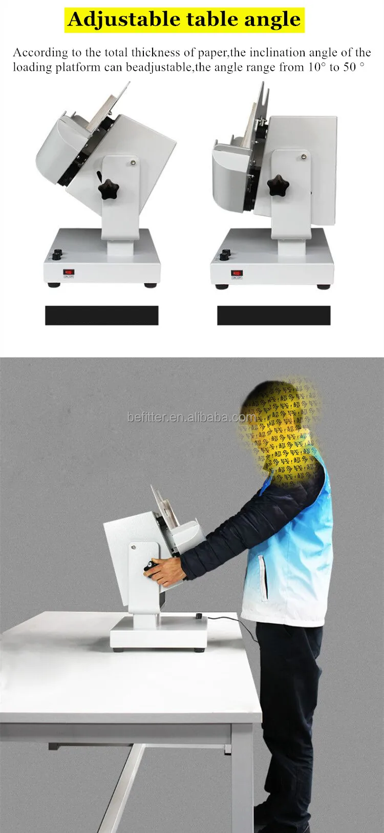 Bft-100 Electric Paper Jogger Jogging Machine Paper Finishing Machine ...