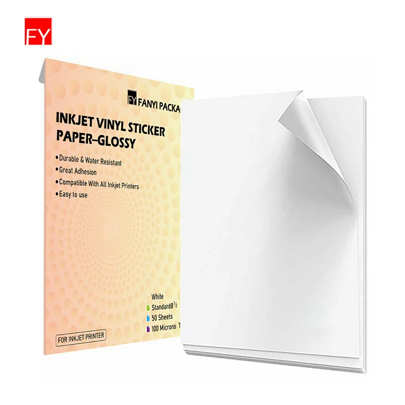 Premium Printable A3 A4 Sticker Paper White Woodfree Sticker Paper Self ...