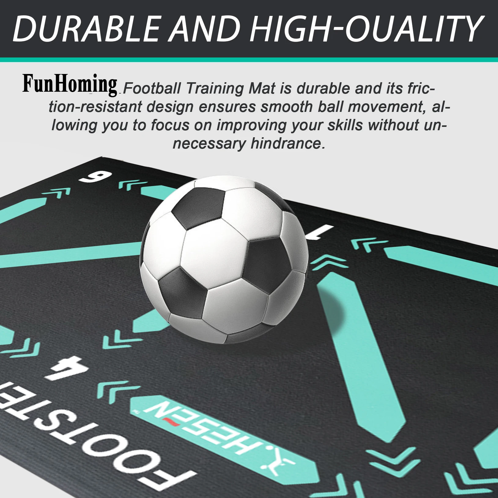Funhoming Professional Football Training Mat - Nitrile Rubber
