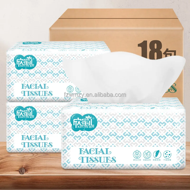 Customized Facial Tissue With Printed Logo Large Size Facial Tissue 200 ...
