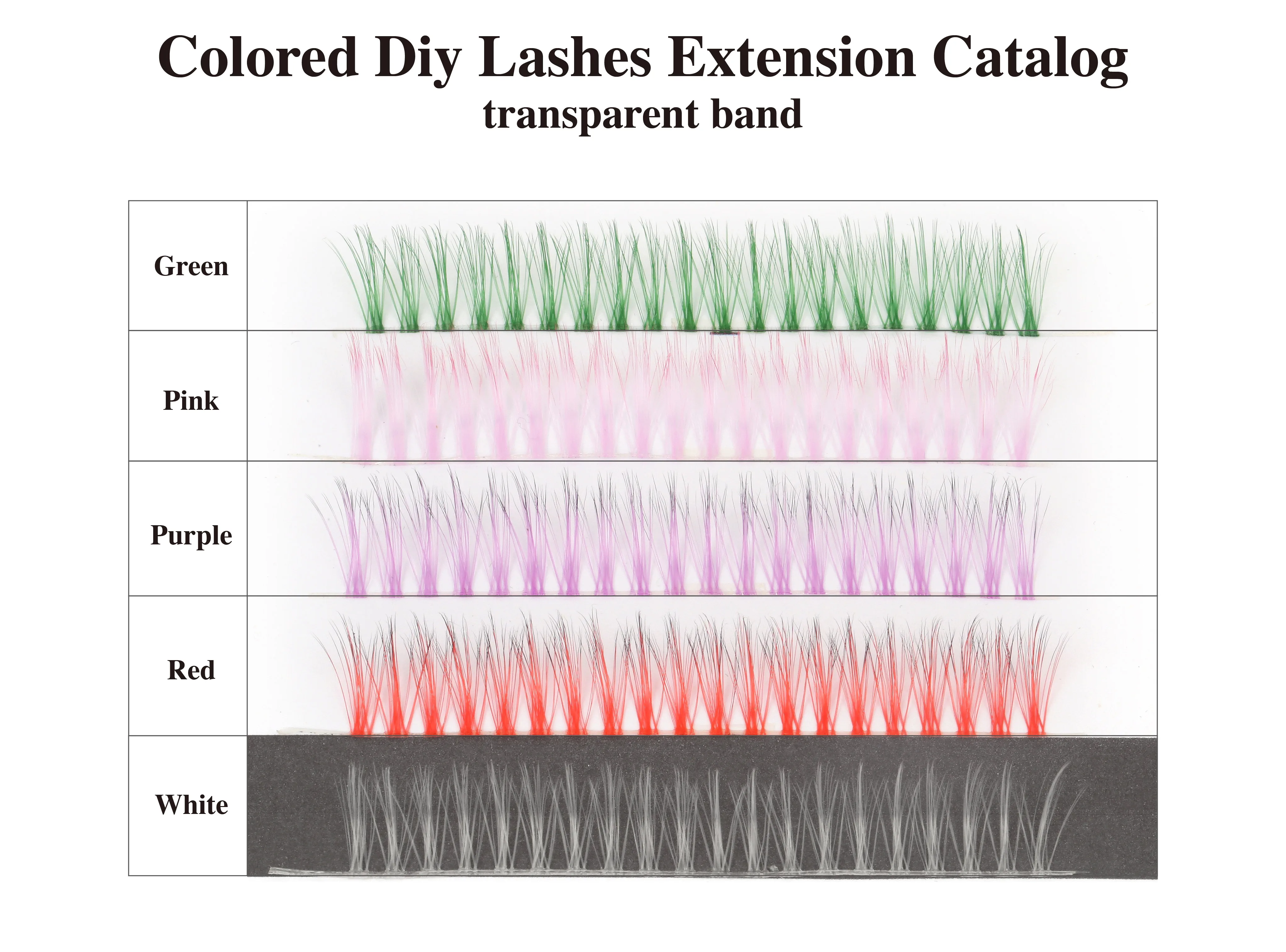 Diy Cluster Lashes Individual Band C D Curl Segment Lash Extension ...