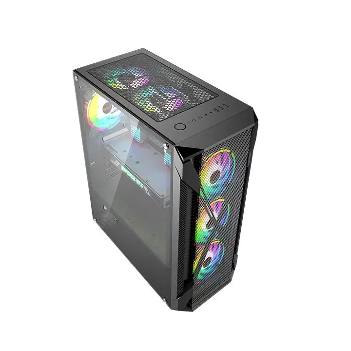 E-atx Computer Case Metal Mesh Front Panel Pc Case Atx Case Horizontal ...