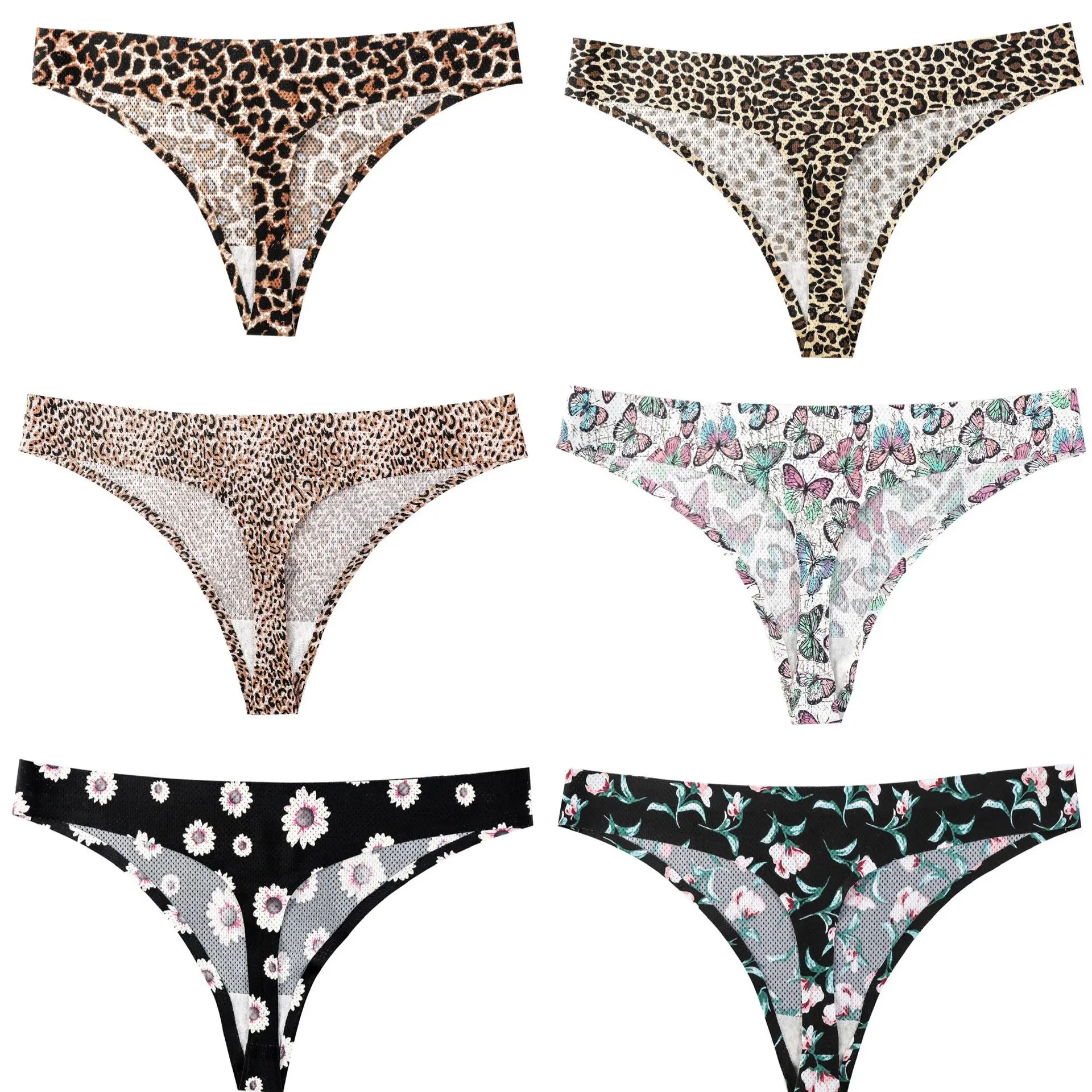Oem Female Plus Size Thong Panties Breathable Thong Panties Thongs