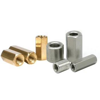 Iso 4034 Din6334 M16 Stainless Steel/ Carbon Steel Long Hex Coupling ...