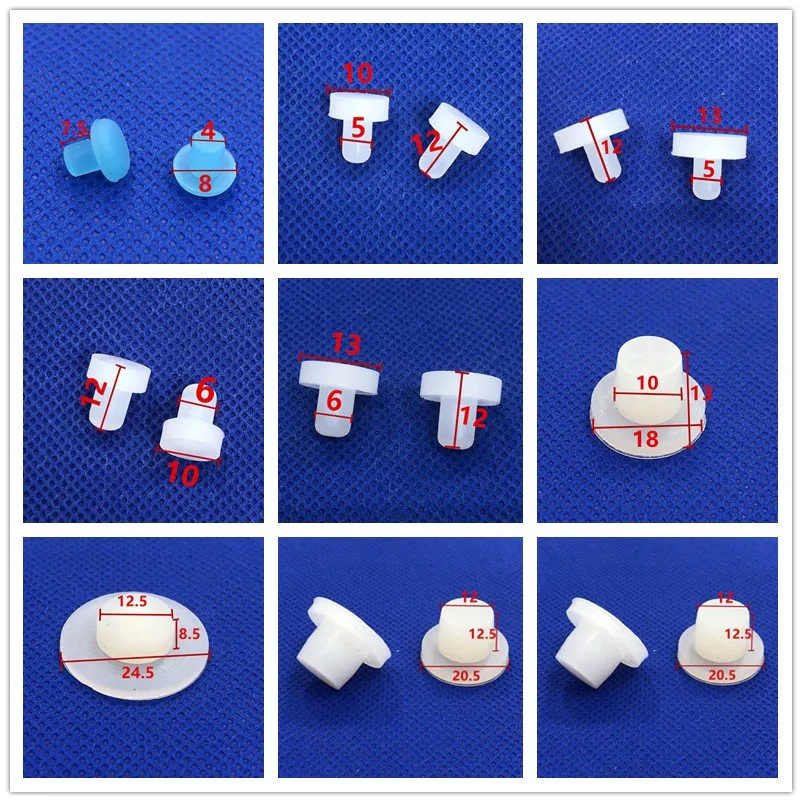 Oem Custom Plastic Pvc Transparent Flat Silicone Rubber Hole Stopper ...