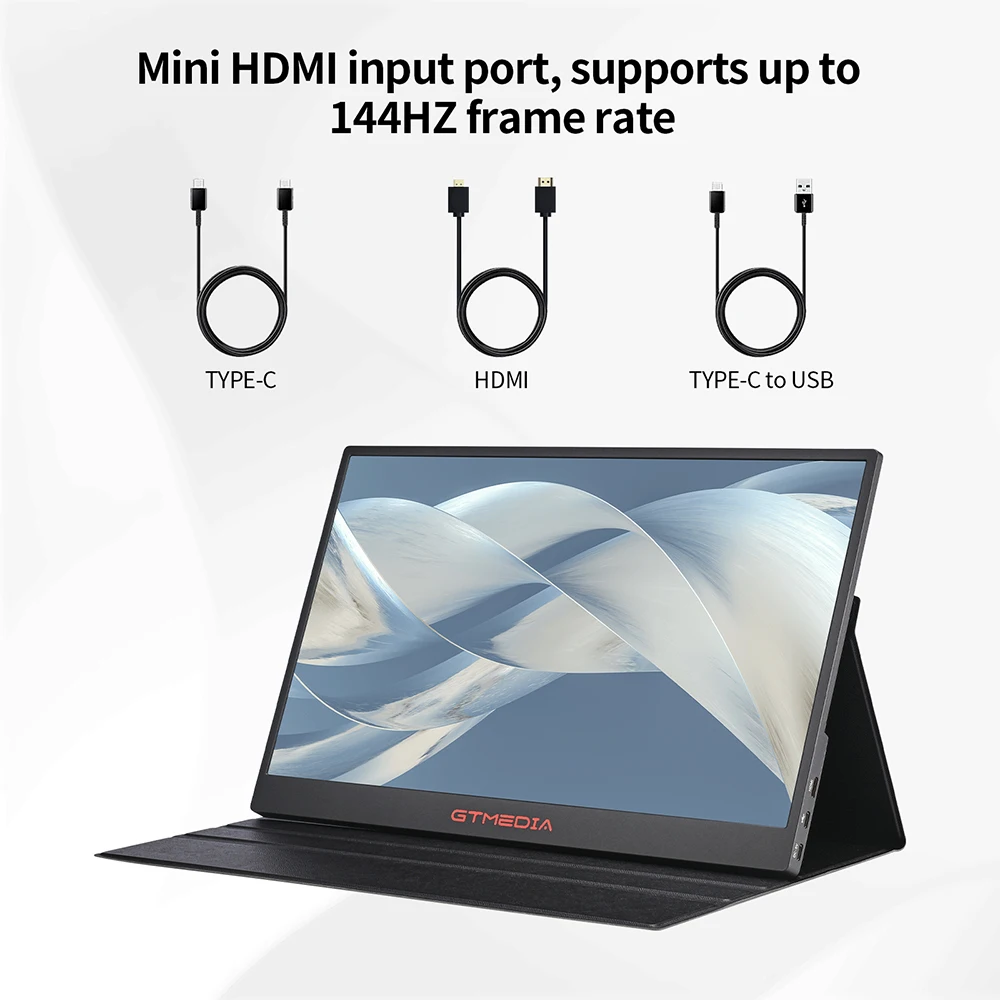 17.3 Inch Portable Monitor With Usb C Port Dual Speaker For Laptop Pc ...