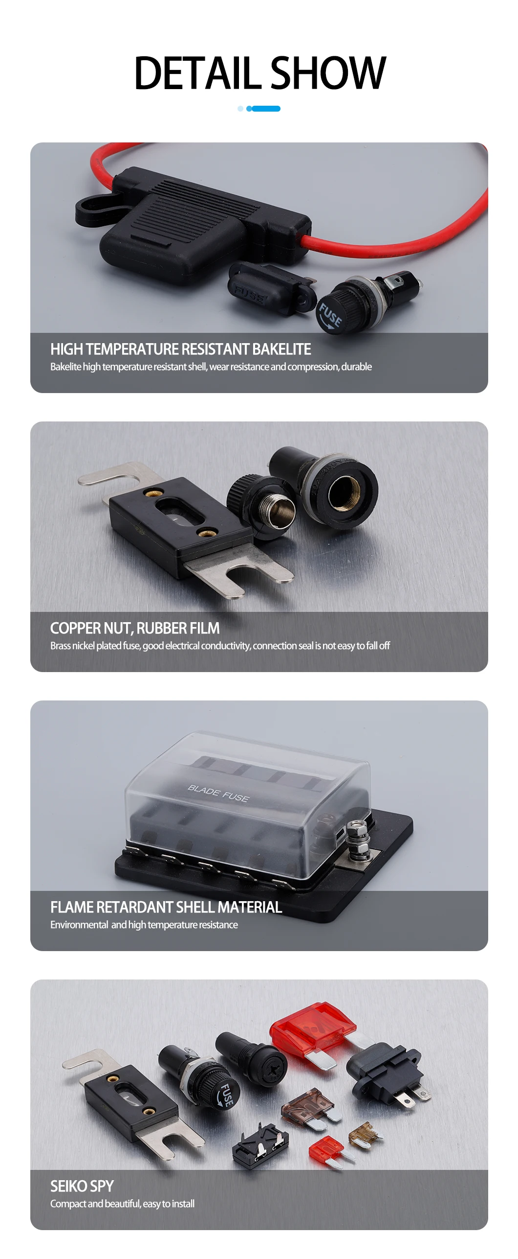 Anl Fuse Holder Fuse Dc 32 Volt For Automotive Car Vehicle Audio ...