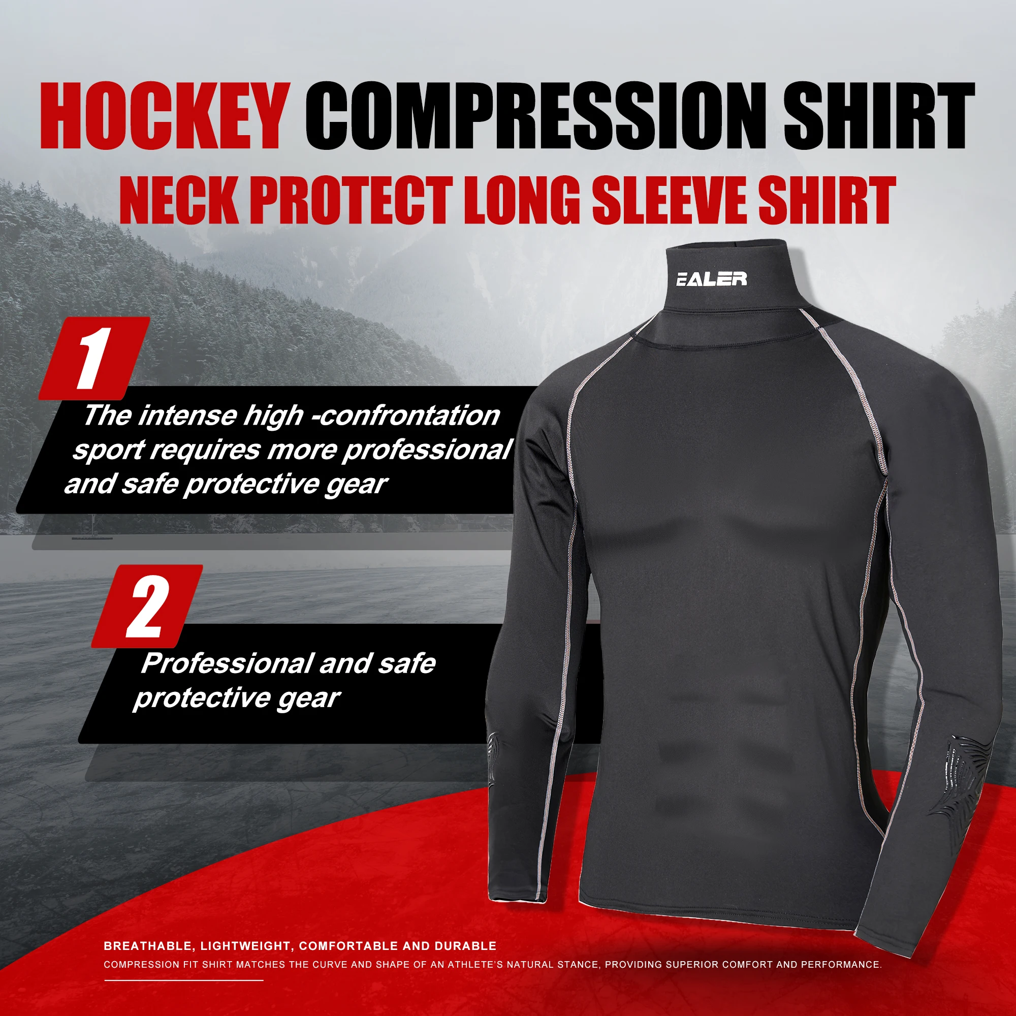 Professional Cut-Resistant Hockey Compression Shirts