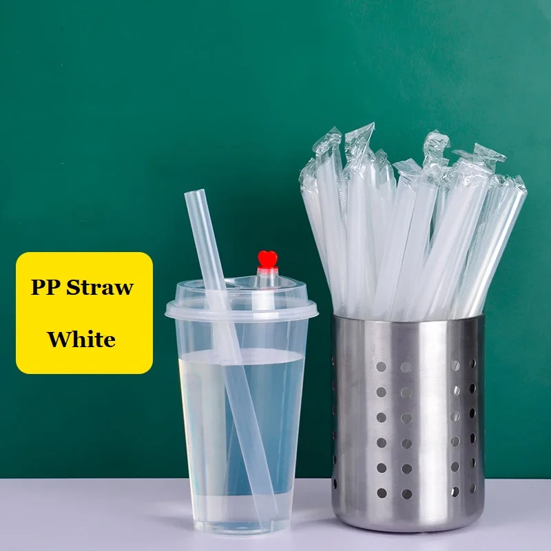 Biodegradable Colored Disposable PLA/PP Eco Plastic Straw Compostable ...