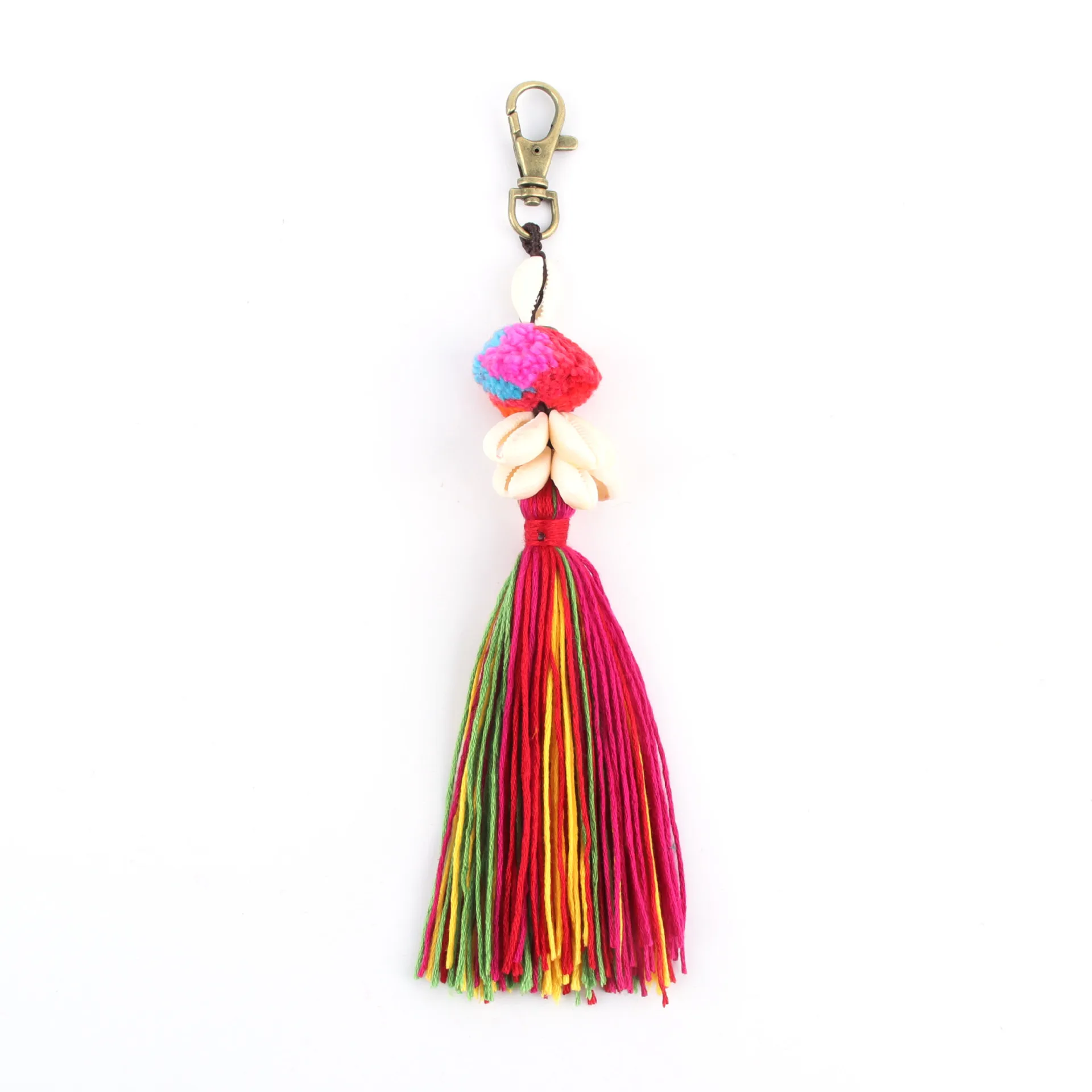 Tassel Handcrafted Boho Bag Charms Mini Macrame Keychains For Car Key ...
