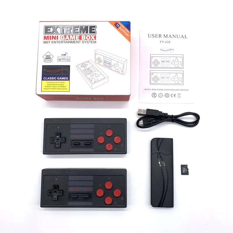 Mini Retro Handheld Video Game Console Hd Output Built-in 628 Classic ...