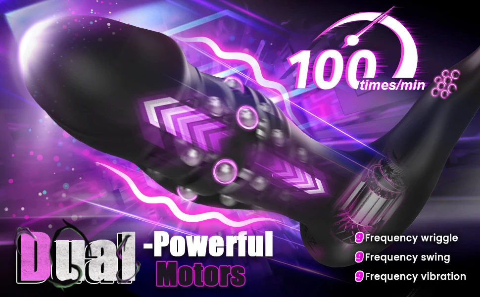 9 Mode Remote Control Anal Vibrator - Waterproof Prostate Massager with ...