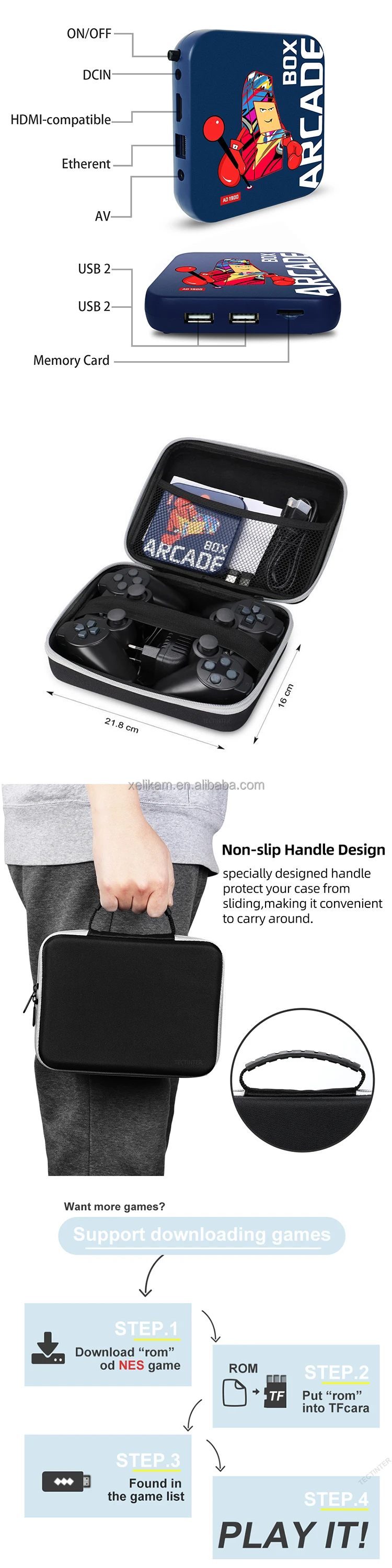 New Arcade Game Box Super Console X 4k Hd Video Game Console For Ps1/dc ...