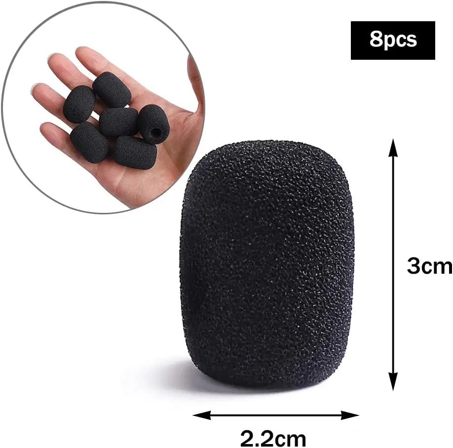 Custom Size Cardioid Wired Headset Microphone Foam Covers Protective ...