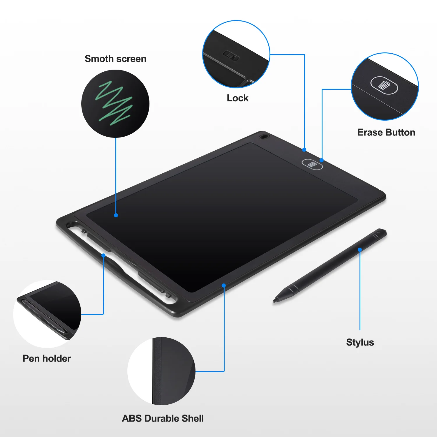 6.5/8.5/10/12/16 Inch Multi Sizes Kids Electronic Drawing Board Lcd ...