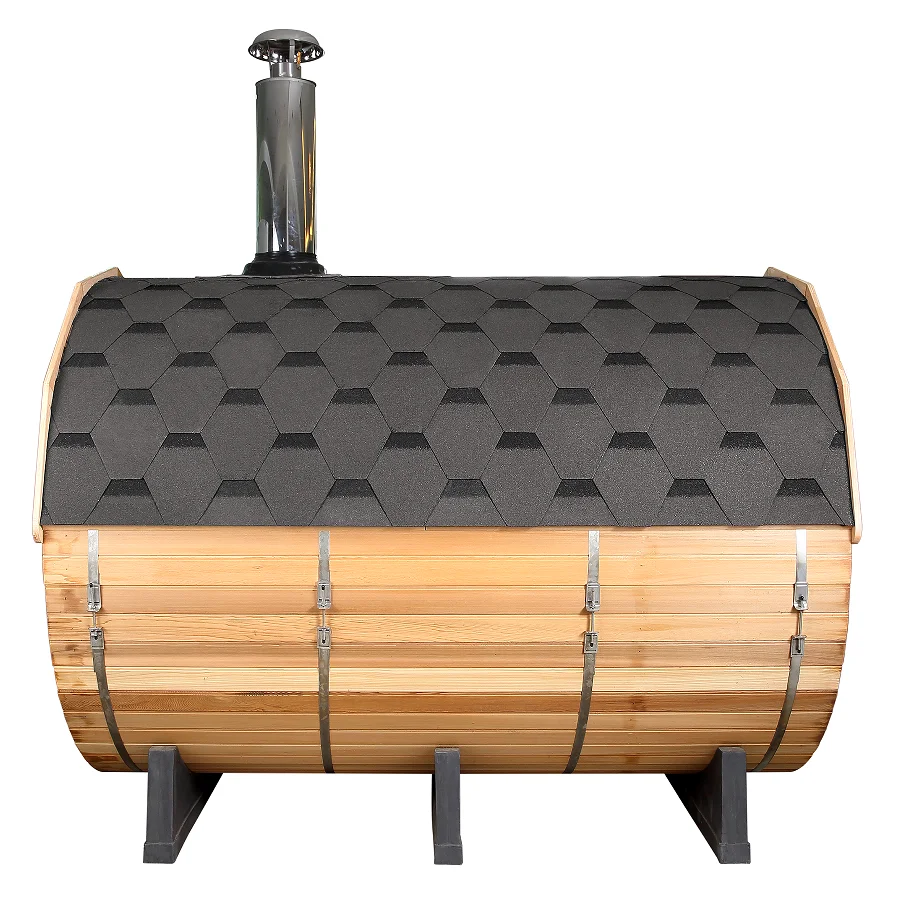 Panoramic View Wet Steam Cedar Sauna House Outdoor Sauna Room Electric ...