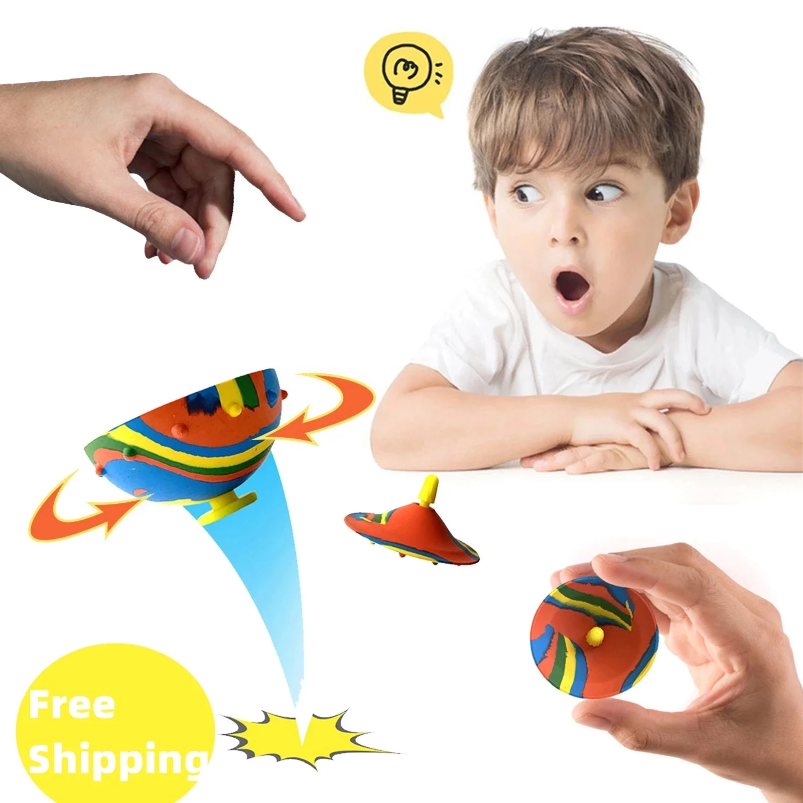 Unisex Hot Squishy Fidget Toy Anti-stress Pop Jumping Half Ball ...