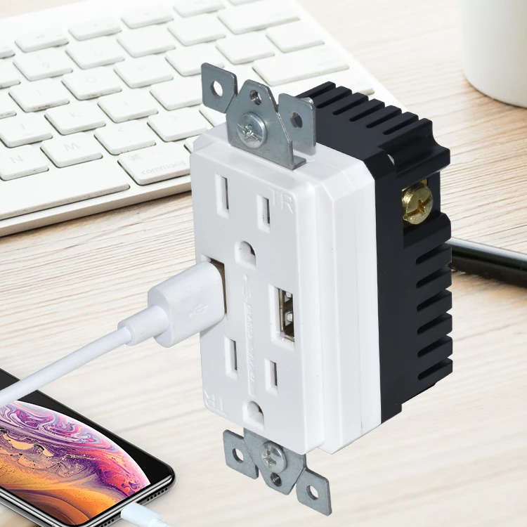 Nepci Dual Ports Usb Charger Module American Type Usb Power Socket Xjy ...