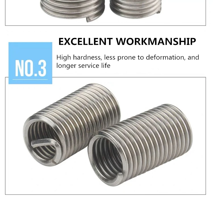 M6 M8 M10 M12 M14 M16 M18 Standard Stainless Steel Keensert Threaded ...
