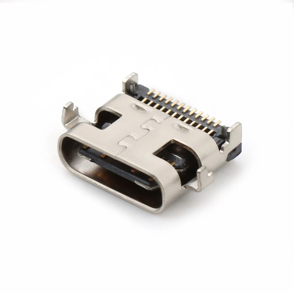 USB C Female Connectors - 24pin Right Angle SMT Type-c