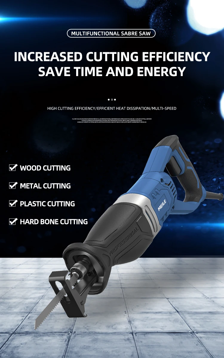 Reciprocating Saw 2000w Large Power Electric Wire Power Tools Machinery ...