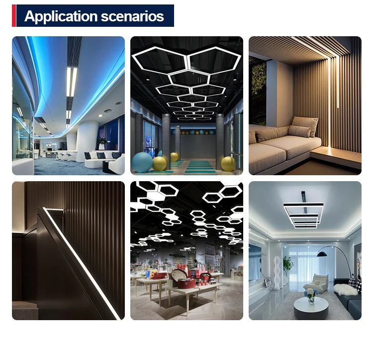 Linear Suspended Led Decorative Light Linear Suspension LED Pendant ...