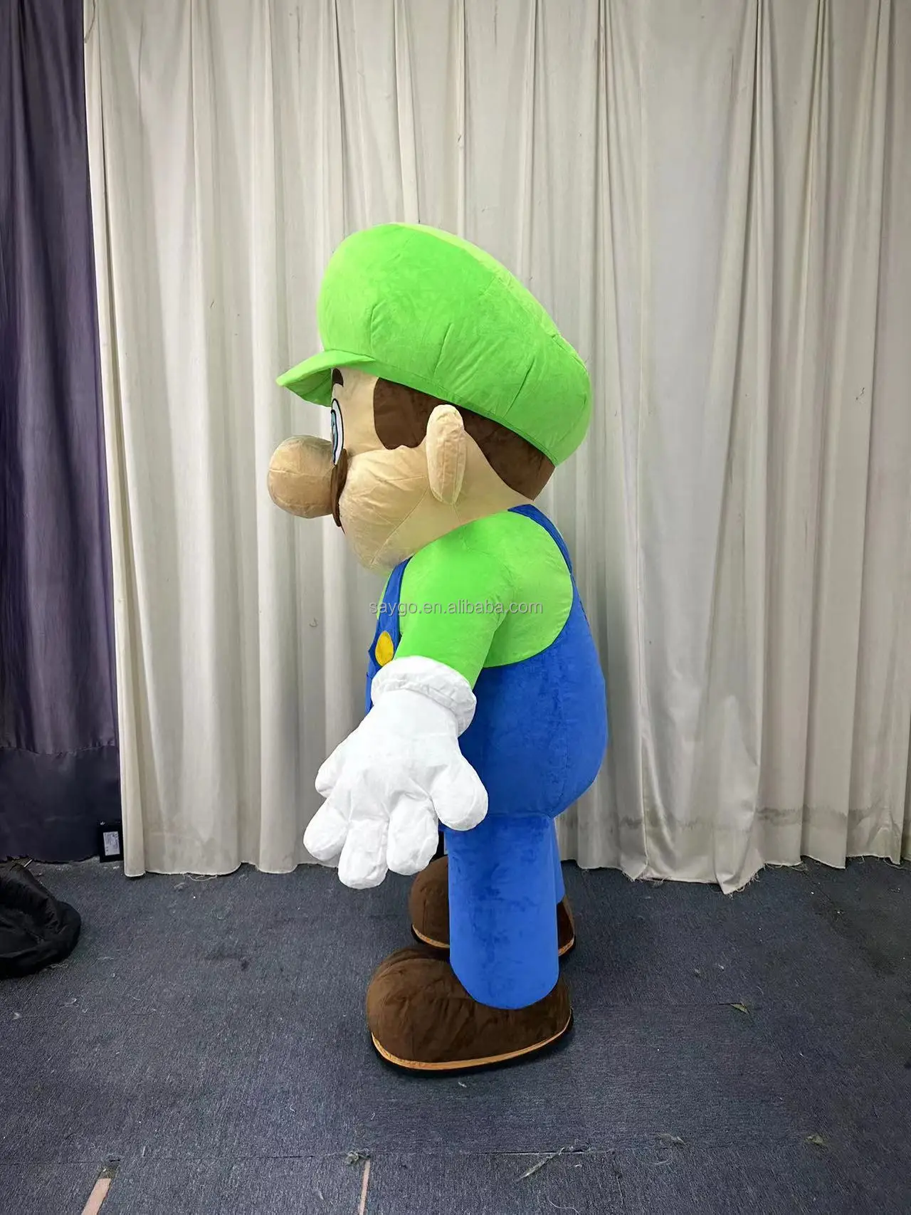 Adult Super Mario Brothers Costumes - Inflatable Mario & Luigi Mascots ...