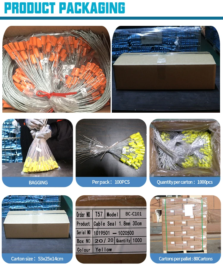 C101- Cable Tie Tag Container Seal Cable Waterproof Seal For Cable ...