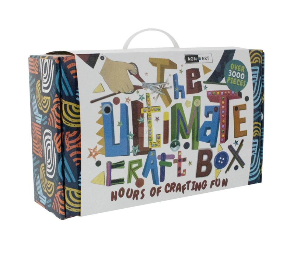 Kids Toy Arts And Crafts Crate Kit 3000+ Piece Hobby Craft Supplies ...