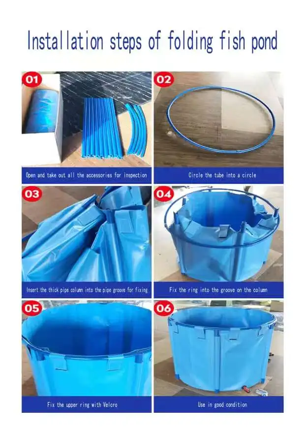 Recirculating Aquaculture System Foldable PVC Aquaculture Fish Pond ...