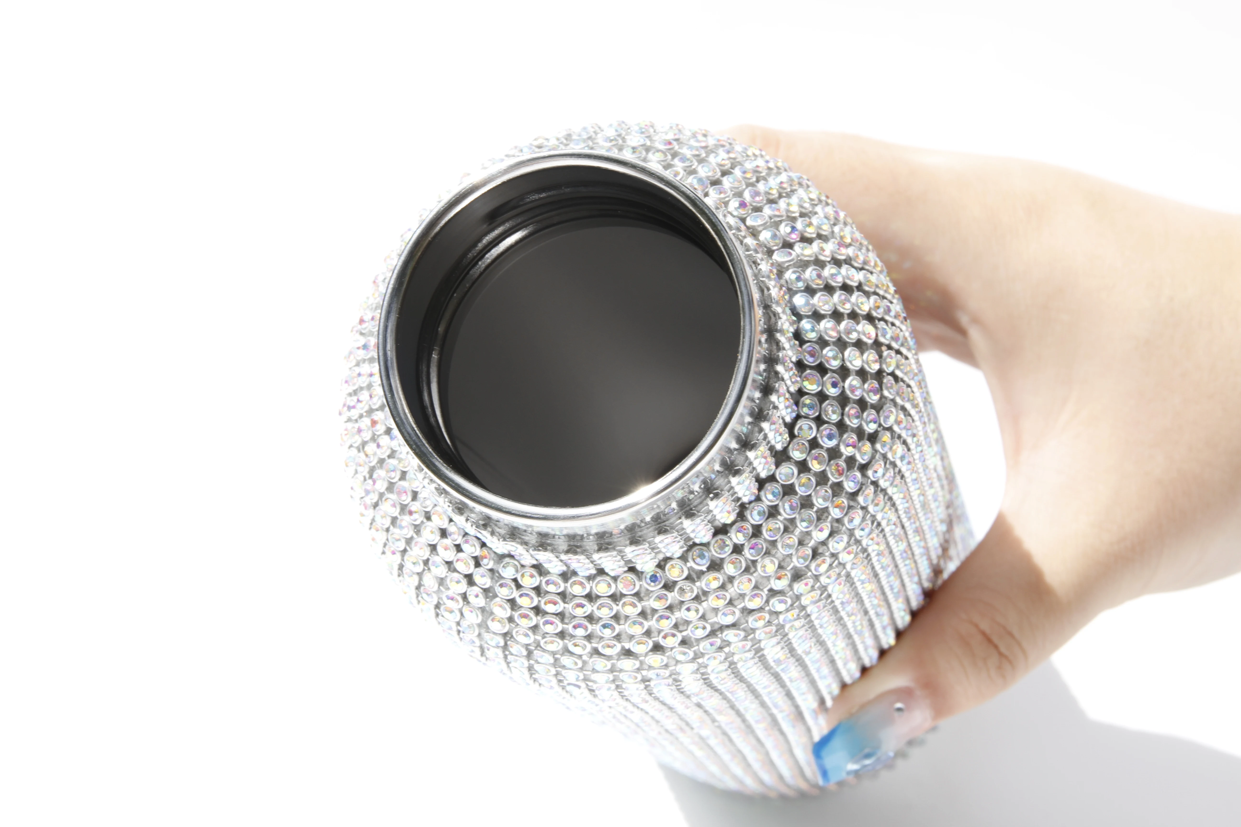 25 OZ Stainless Steel Glitter Insulated Bottle ,Bling Diamond Vacuum ...