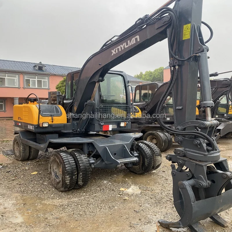 Used Wheel Excavator Xinyuan B75s 7ton With Spin Chunk China Brand ...